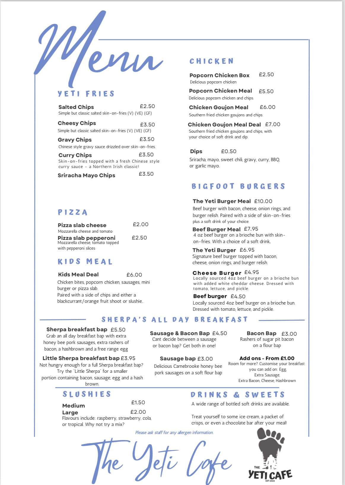 Great Food at Dundonald Ice Bowl